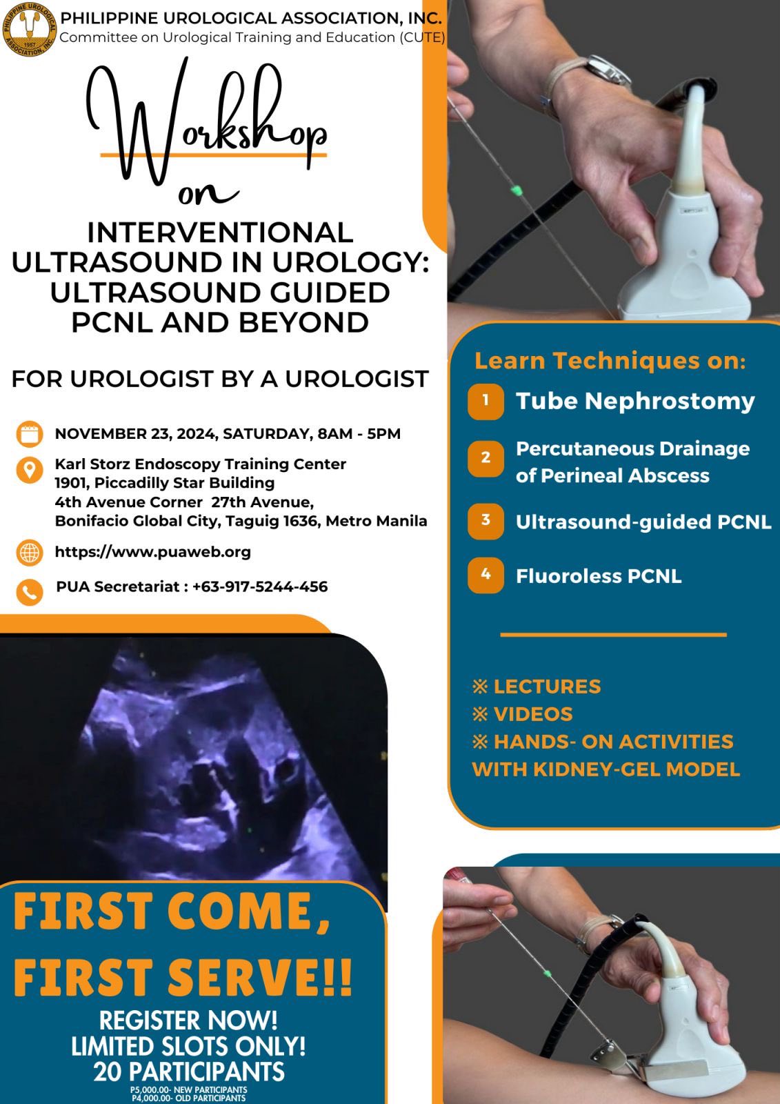 Workshop On Interventional Ultrasound In Urology: Ultrasound Guided ...
